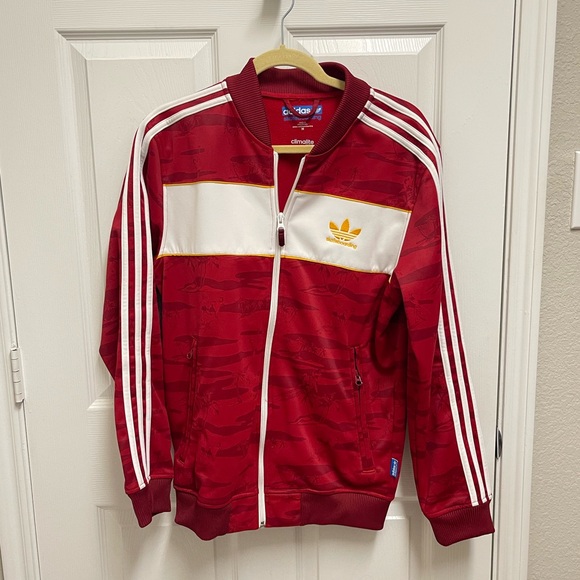 adidas | Jackets & Coats | Adidas Skateboarding Red Track Jacket | Poshmark